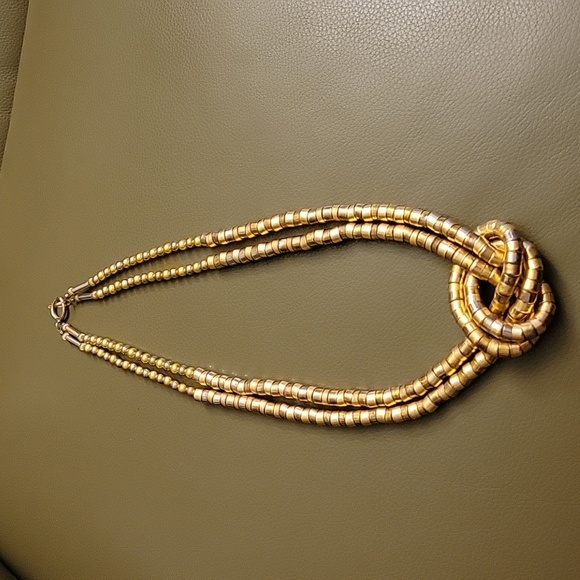 Unique Vintage | Jewelry | Vintage Chunky Gold And Brass Snake Knotted ...